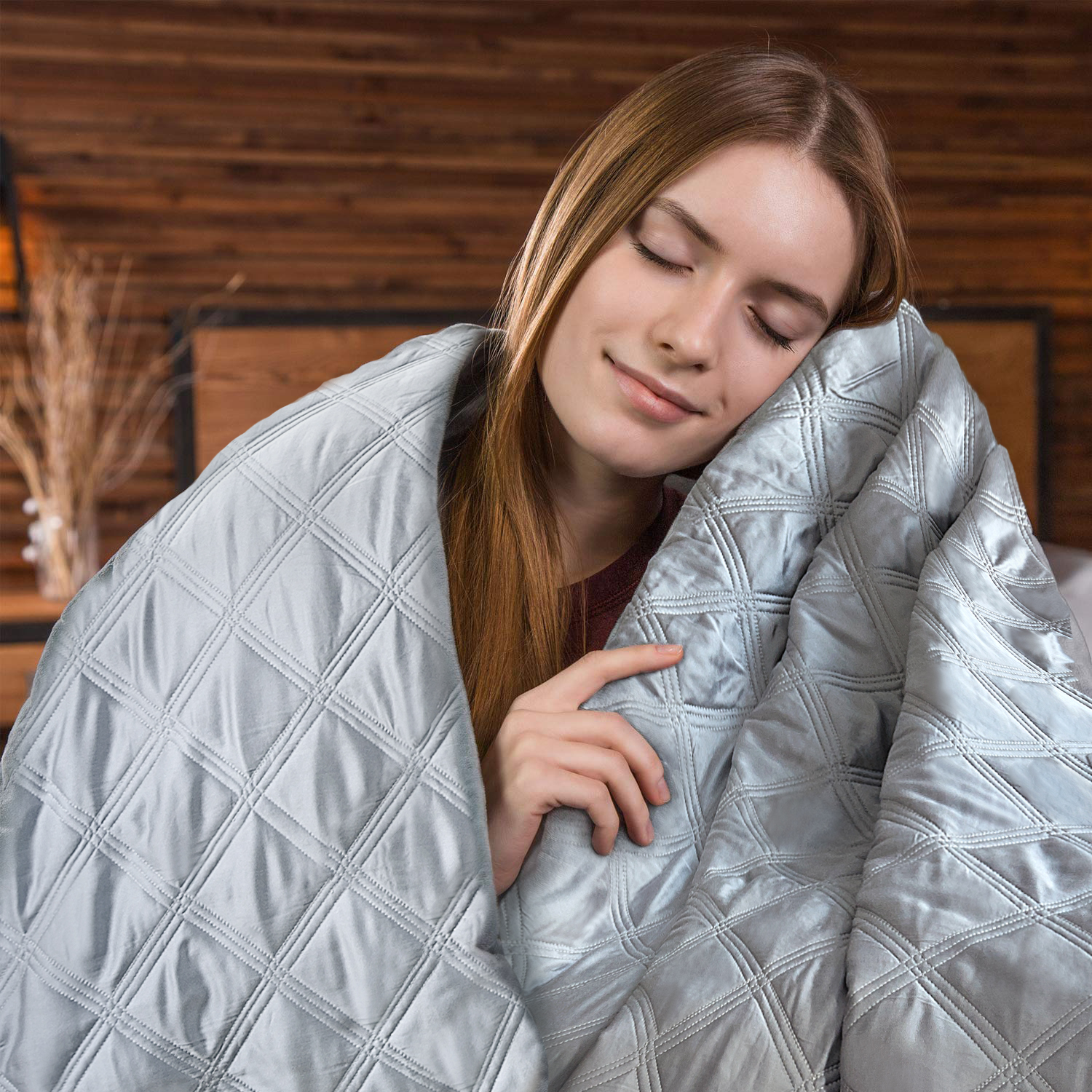 OMYSTYLE Cooling Weighted Blanket Cover 60x80Inches-Queen Size Weighted ...